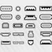 Various Usb Plug Connector Svg, Mini Micro Usb, Charging Plug Svg, Usb ...