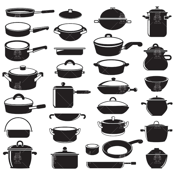 Pot Pan Kitchen Tools Kitchenware Appliances Bundle Clip - Etsy