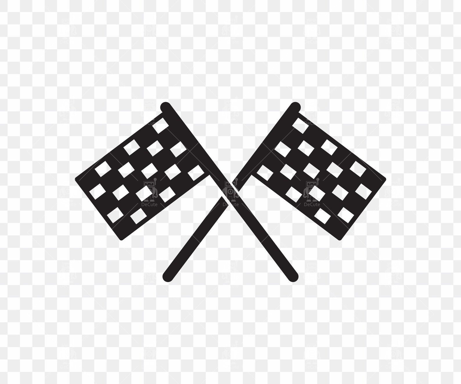 Racing Flag, Race Flag Symbol, Start Finish Flag, Crossed Flag and ...