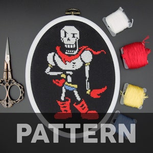 Undertale Papyrus Cross Stitch Pattern - Etsy