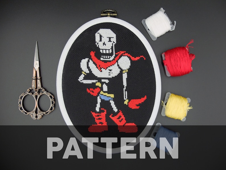 Undertale Papyrus Cross Stitch Pattern - Etsy Canada