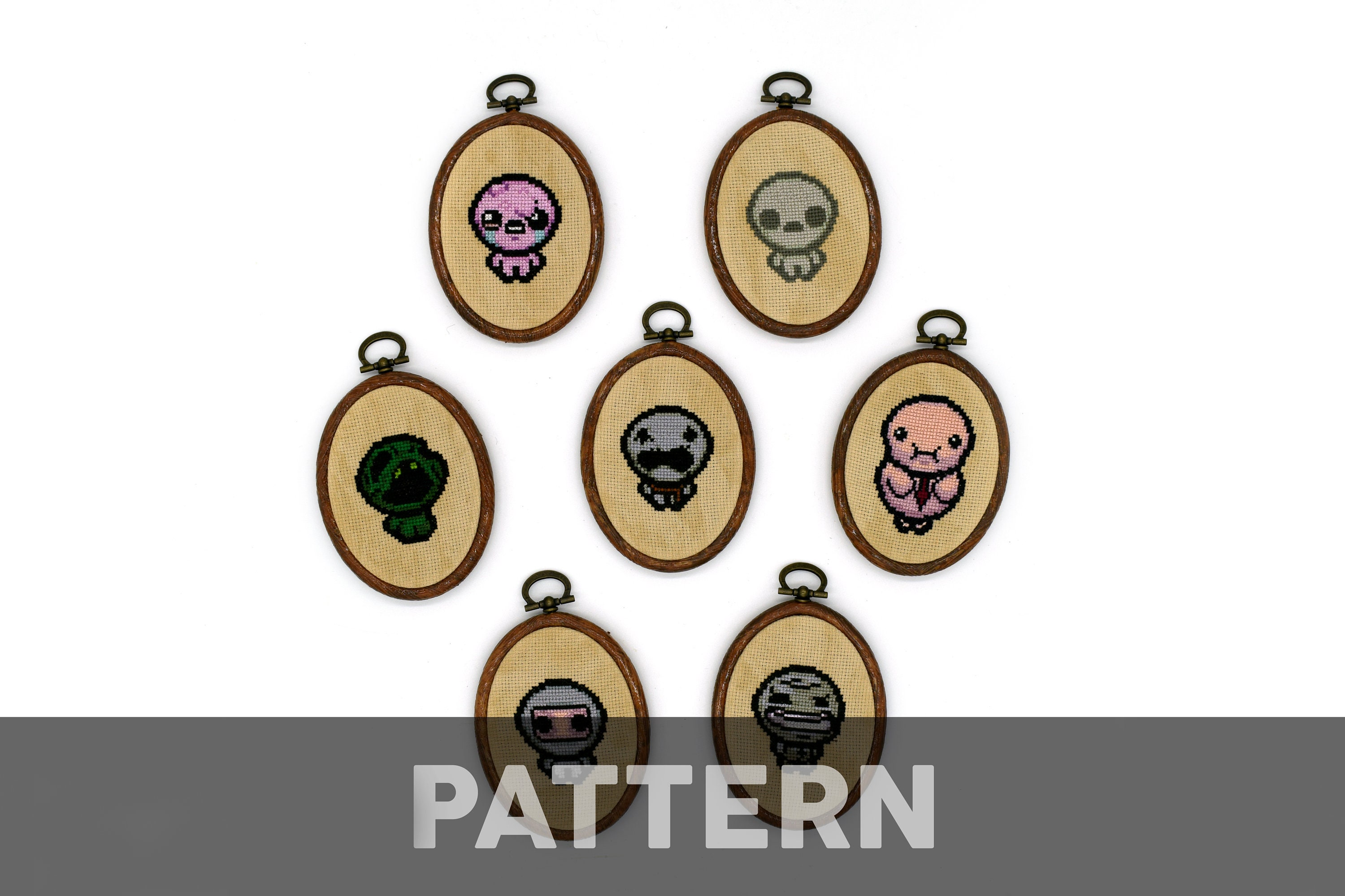 Binding of Isaac Seven Deadly Sins Cross Stitch Pattern Pack | Etsy