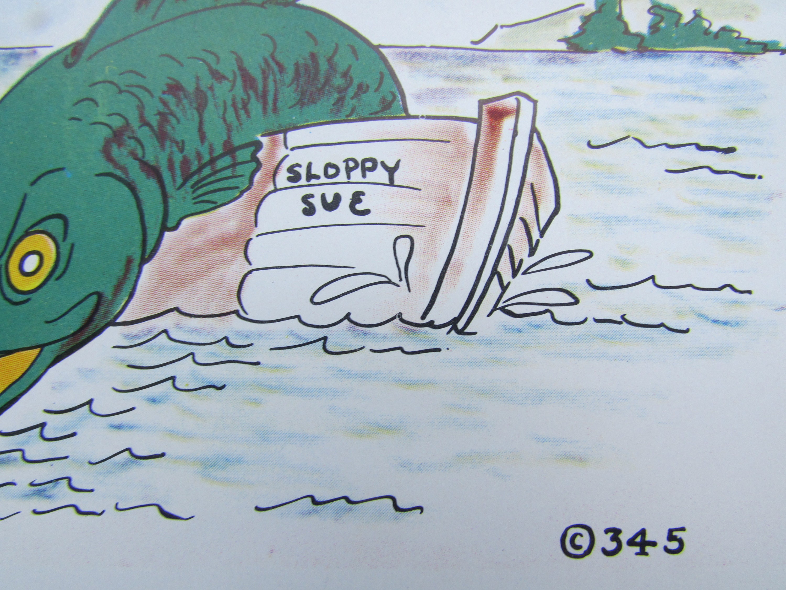 Two Funny Fishing Postcards. Mint - Etsy