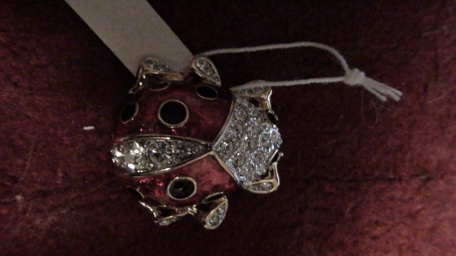 Gold Lady Bug Crystal and Enamel Pin - Etsy