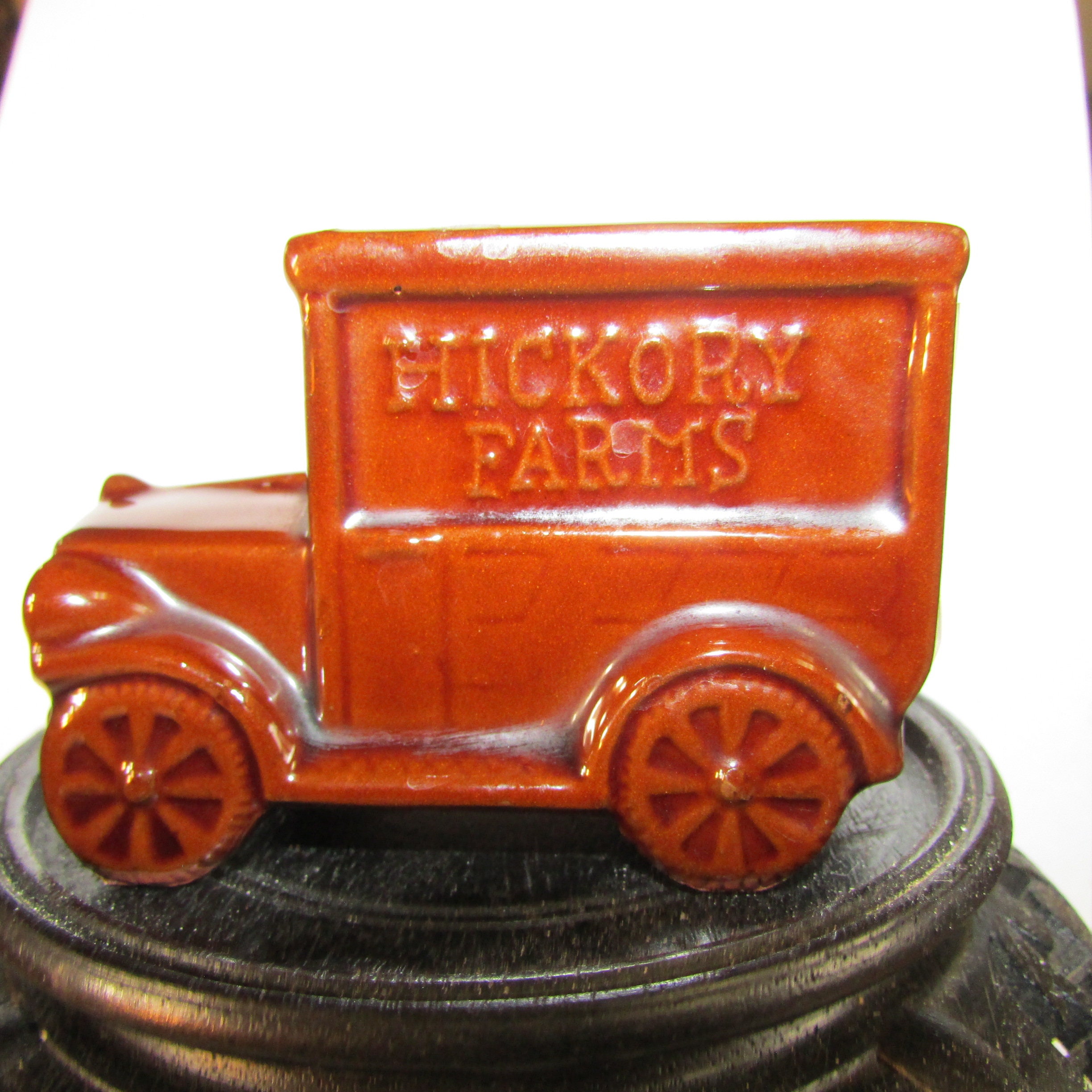 Vintage Ceramic Redware Truck Hickory Farms Toothpick Holder Made in ...
