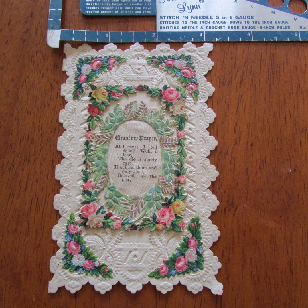 Victorian Paper Lace Valentine Card - Etsy