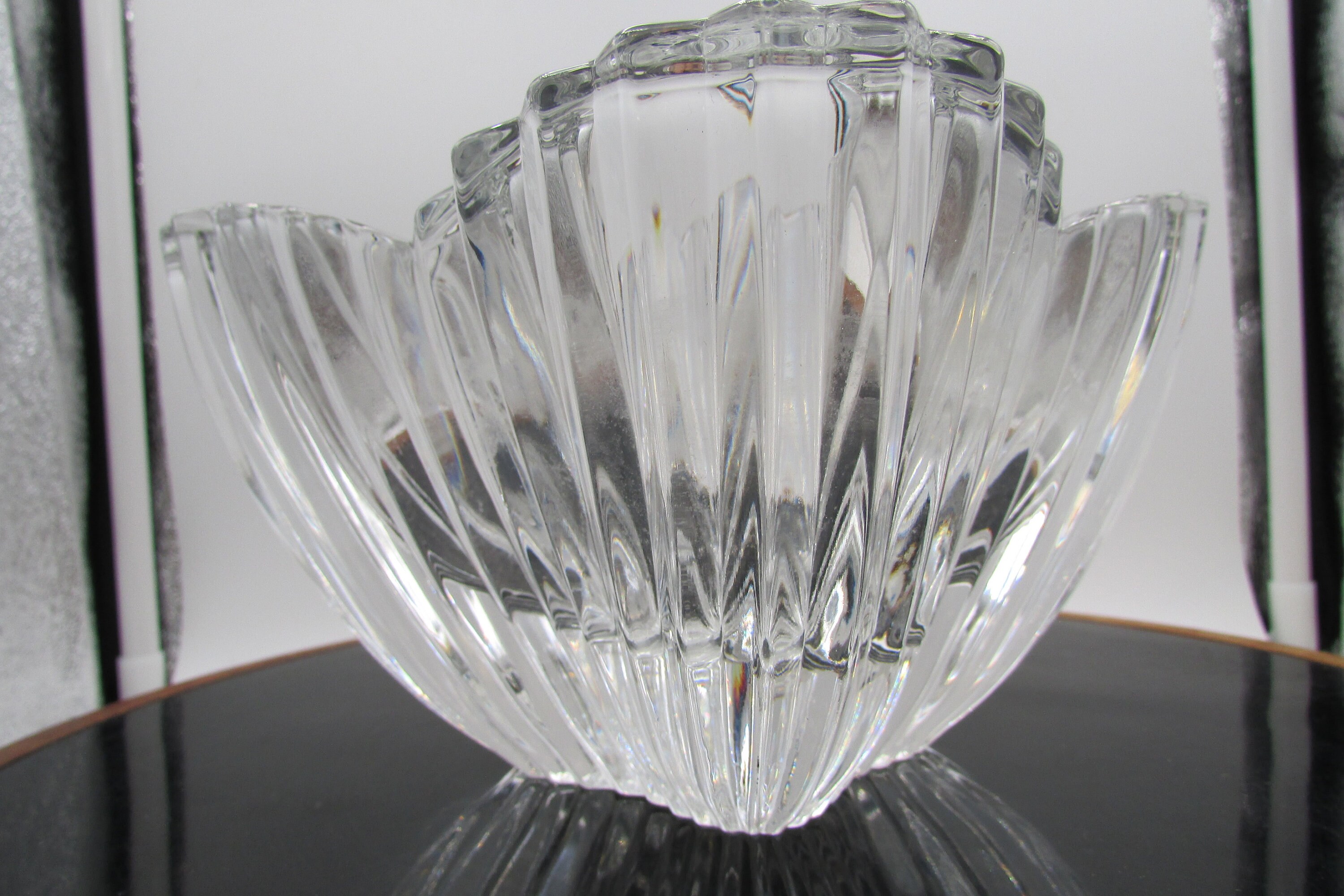 Mikasa Lead Crystal Tulip Bowl Lydia Pattern - Etsy