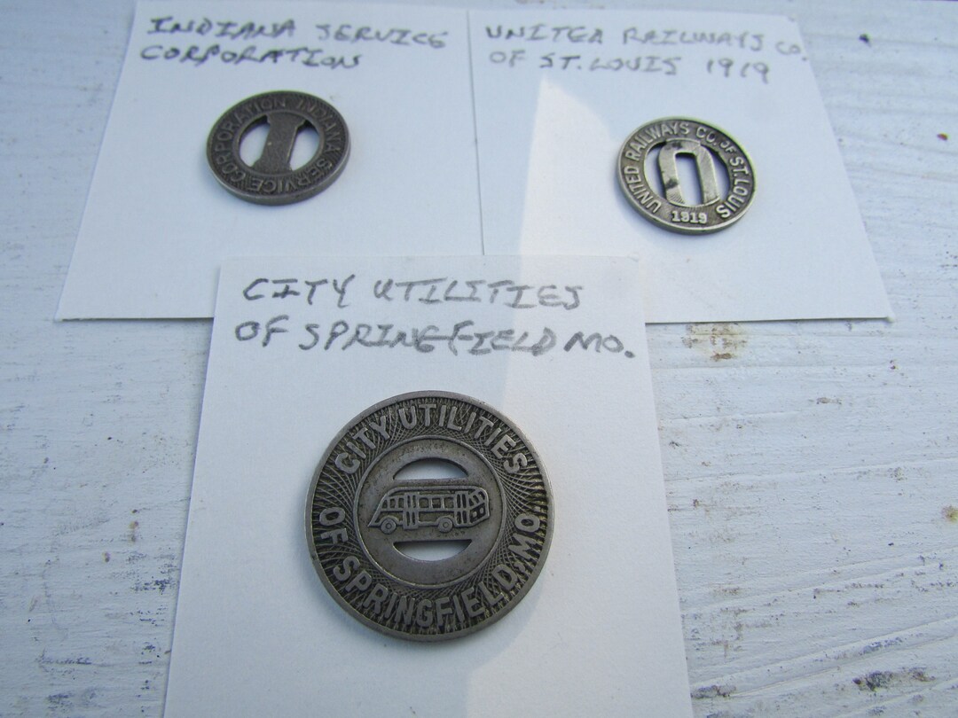 Transit Tokens United Railways of St Louis ,indiana Services Co. , City ...