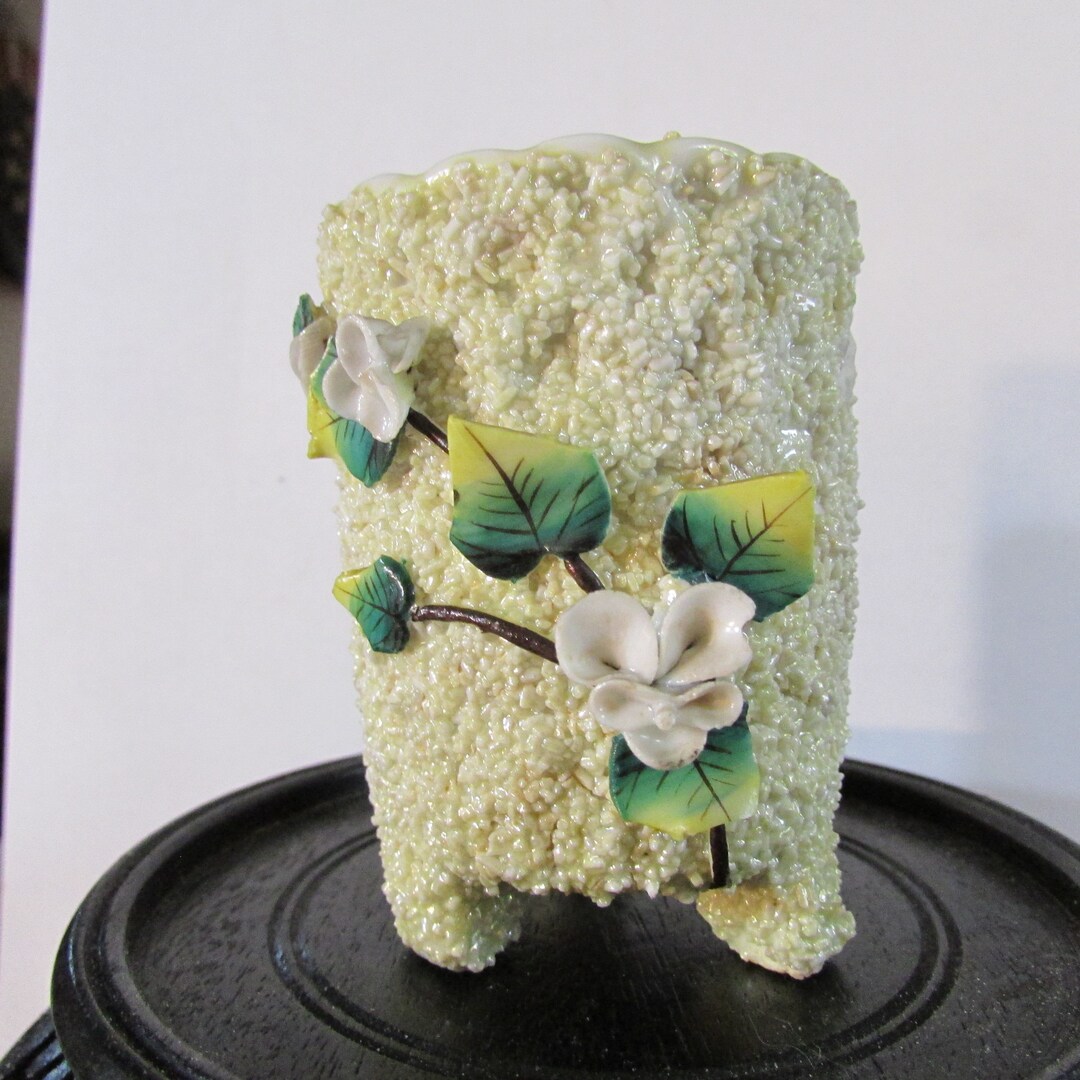 Porcelain Toothpic Holder With Leaves and Flowers on Vine - Etsy