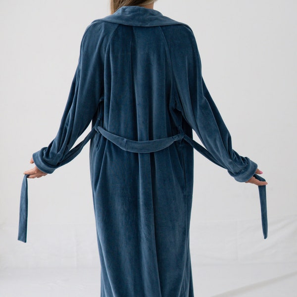 Silk Velvet Robe - Etsy