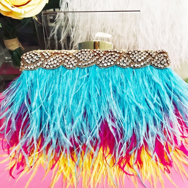 Ostrich Feather Purse - Etsy