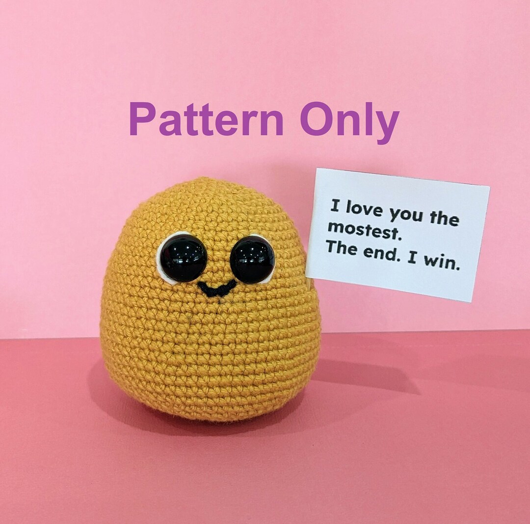 PATTERN ONLY: Custom Message Potato Crochet Pattern, No Sew Pattern ...