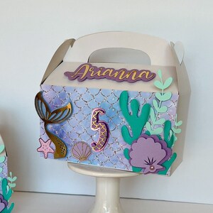 Mermaid Favor Boxes, Mermaid Treat Box, Under the Sea Party Decorations ...