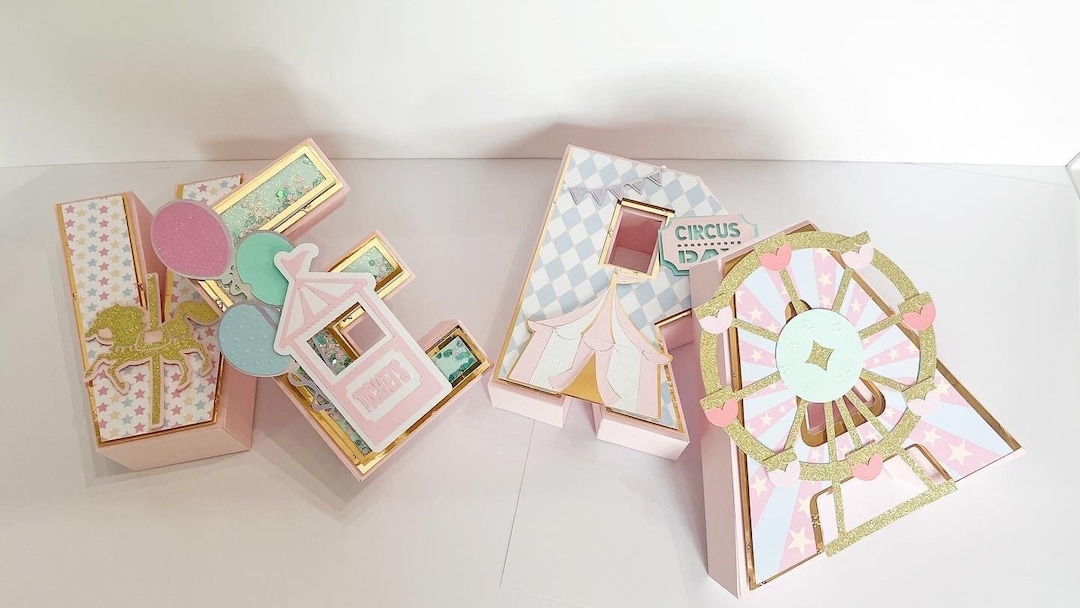 Carnival Letters, Carousel 3D Letters, Carnival Party Decorations ...