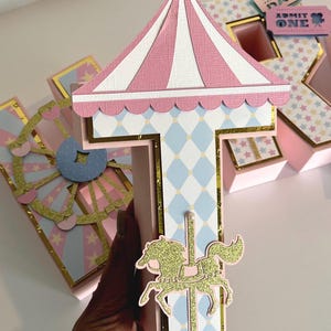 Carousel 3d Letters, Carnival 3d Letters, Carousel Party Decorations ...