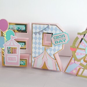 Carnival Letters, Carousel 3D Letters, Carnival Party Decorations ...