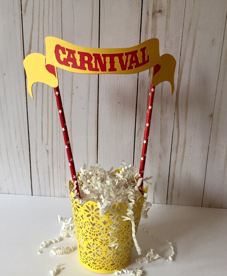 Carnival Cake Topper Carnival Party Circus Cake Topper | Etsy