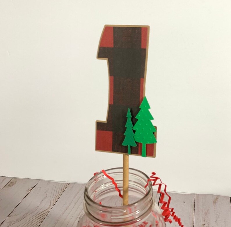 Lumberjack First Birthday Cake Topper Lumberjack Party - Etsy