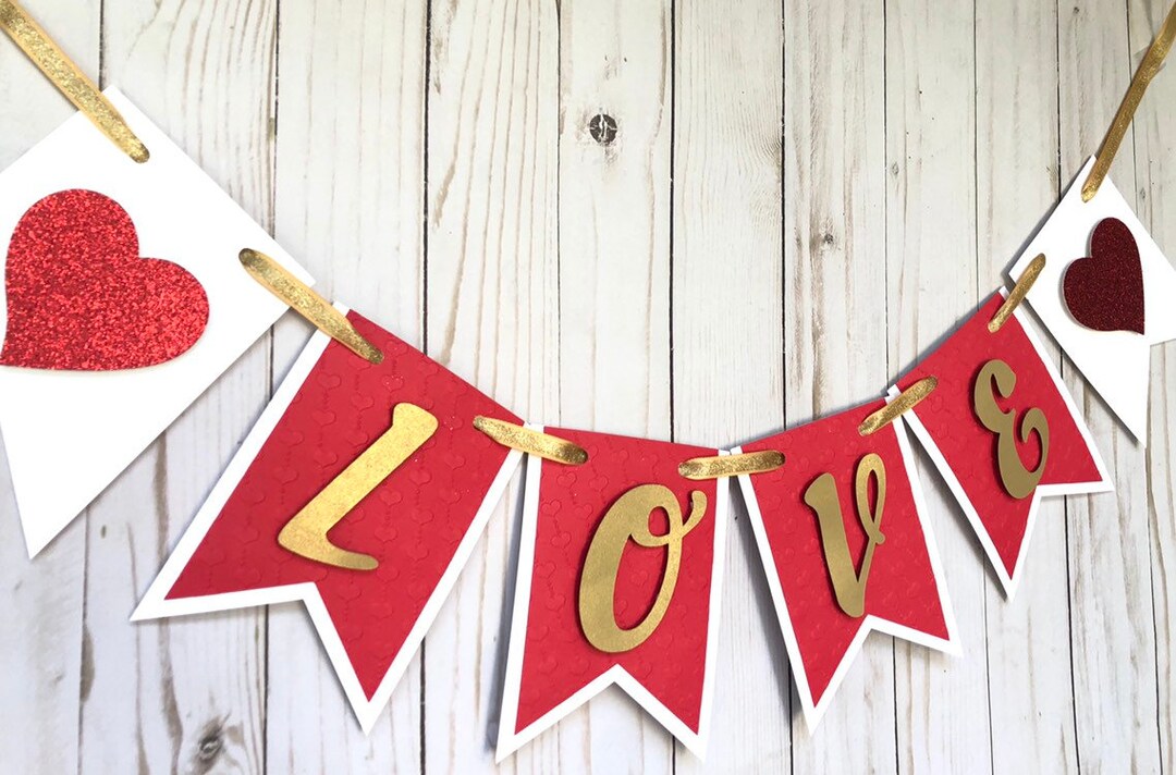 Valentine's Day Banner, Valentine's Day Decor, Valentine's Birthday ...