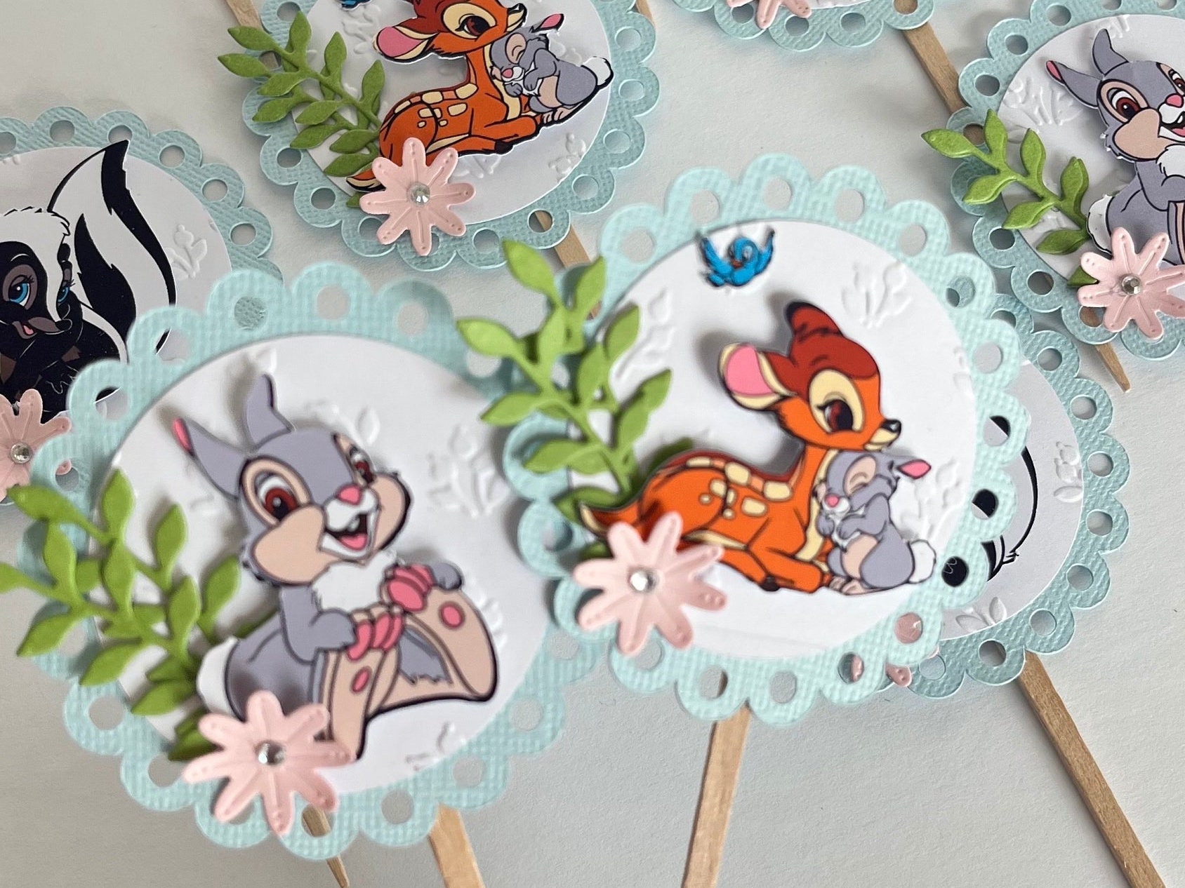 Bambi Cupcake Toppers, Bambi First Birthday, Bambi Birthday Decorations ...