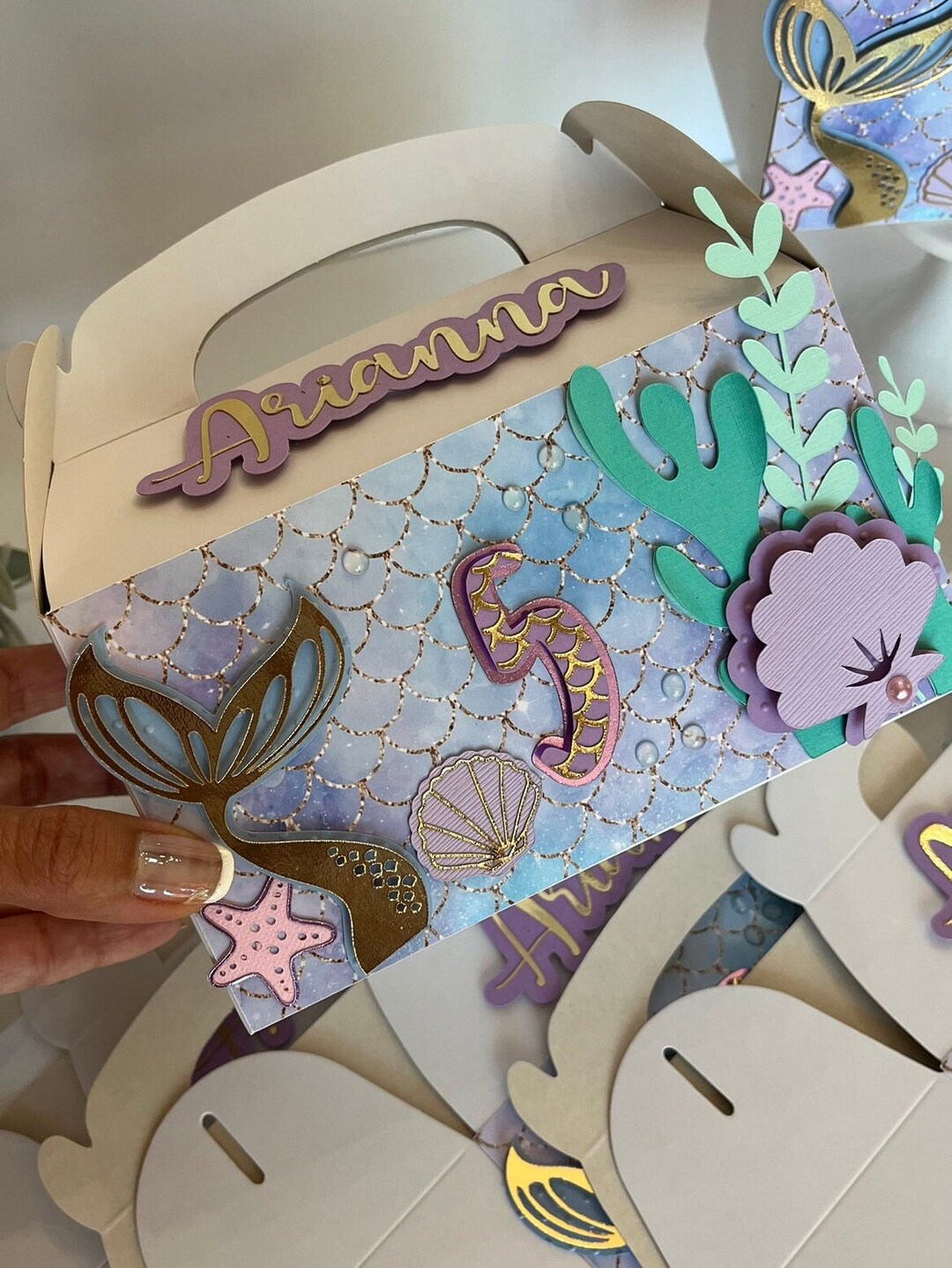 Mermaid Party Favor Box, Under the Sea Treat Box - Etsy