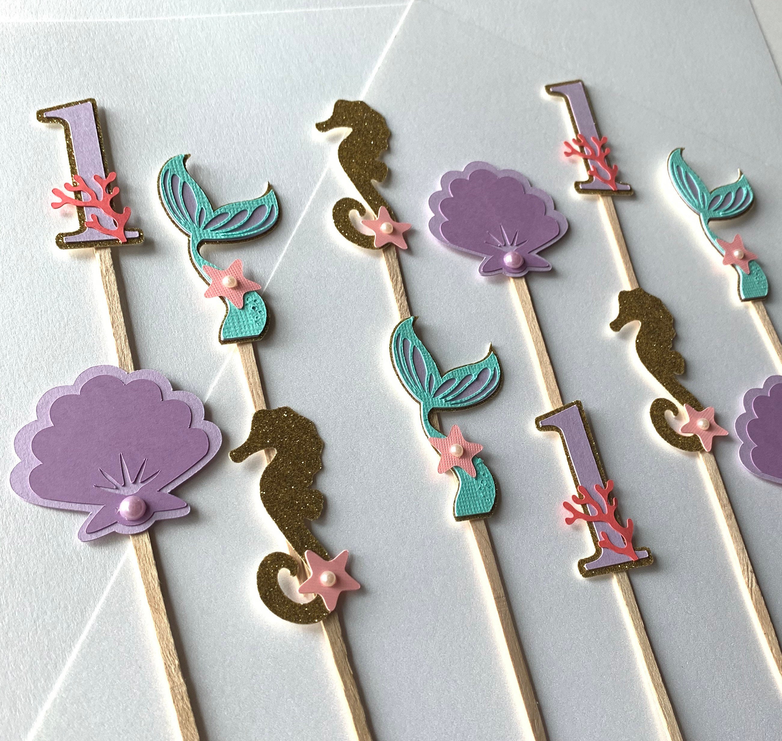 Mermaid Cupcake Toppers, Under the Sea Birthday Party Decor - Etsy