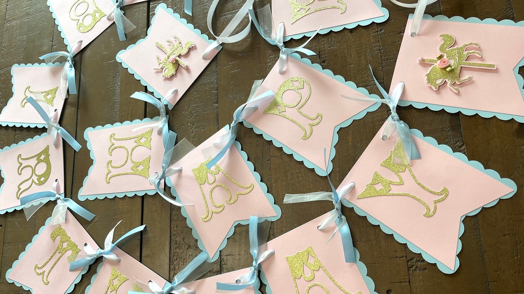 Carousel Happy Birthday Banner, Carousel Birthday Banner, Carousel ...