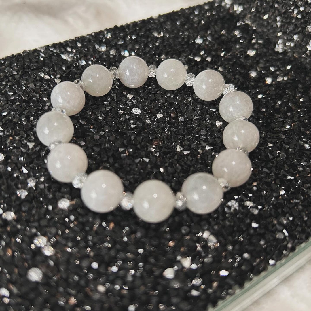 Gray Jade Bracelet - Etsy