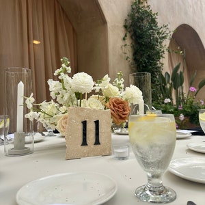 5" Tall Minimalist Table Numbers for DIY Wedding Decoration Projects ...