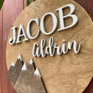 Round Board Name Sign Customized Personalized Baby - Etsy
