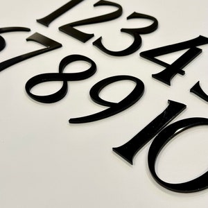 3" Tall Minimalist Table Numbers for DIY Wedding Decoration Projects ...