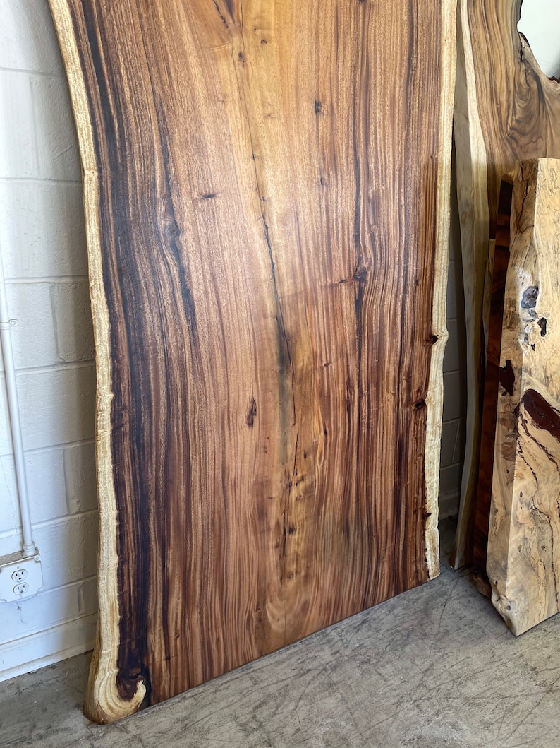 Solid 101 Acacia Wood Slab Dining Table - Etsy