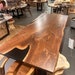 101 Walnut Slab Table With Black Resin - Etsy
