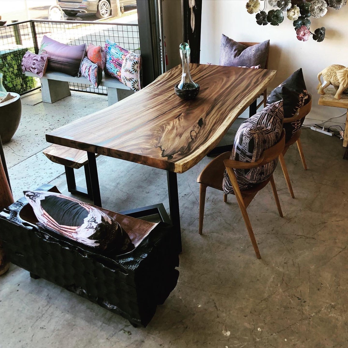 EXAMPLE Live Edge Acacia Dining Table | Etsy