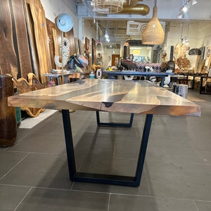 10 Person Solid Wood Tamarind Table With Resin - Etsy