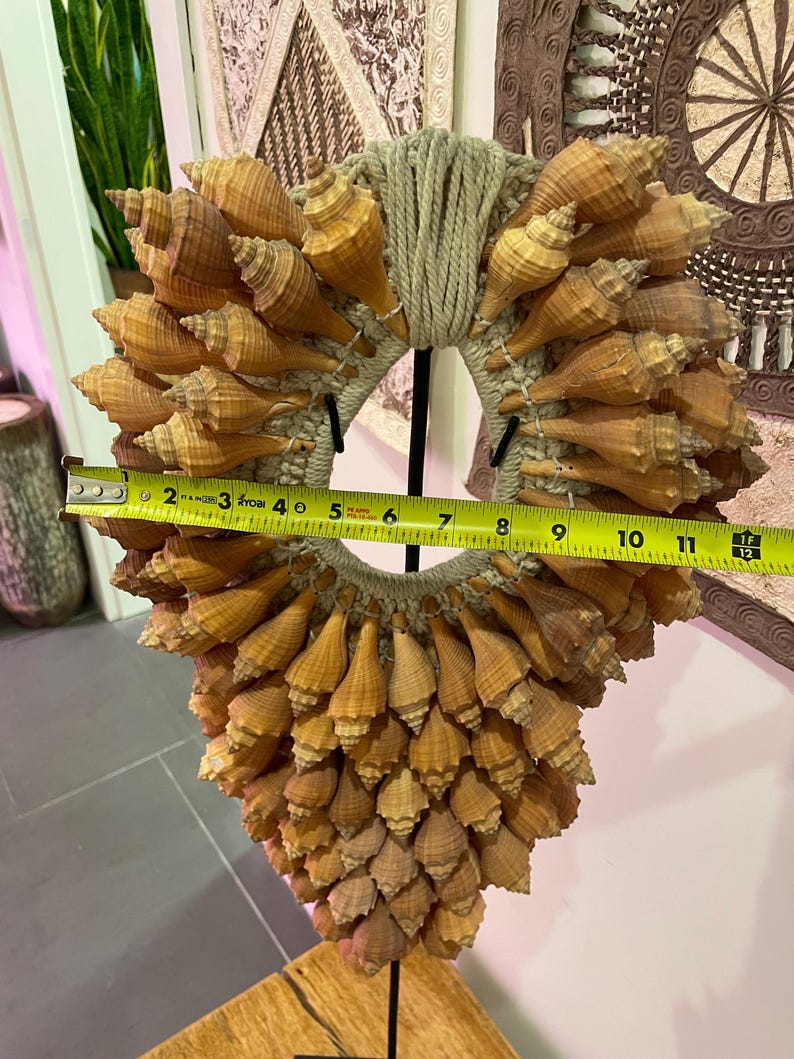 Orange Large Seashell Necklace Sculpture - Etsy