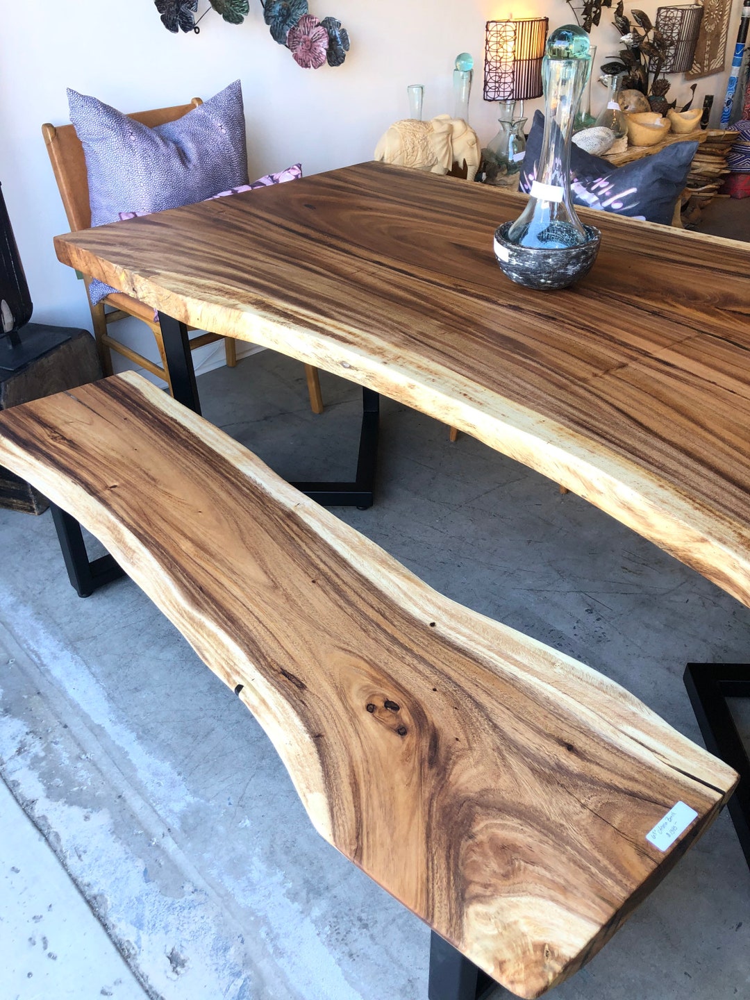 EXAMPLE - Live Edge Acacia Dining Table - Etsy
