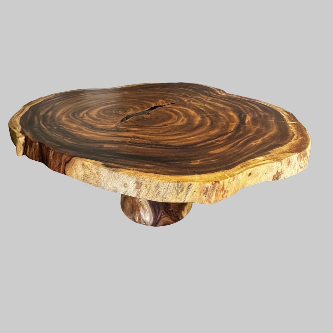 Organic Round Table - Acacia - Etsy