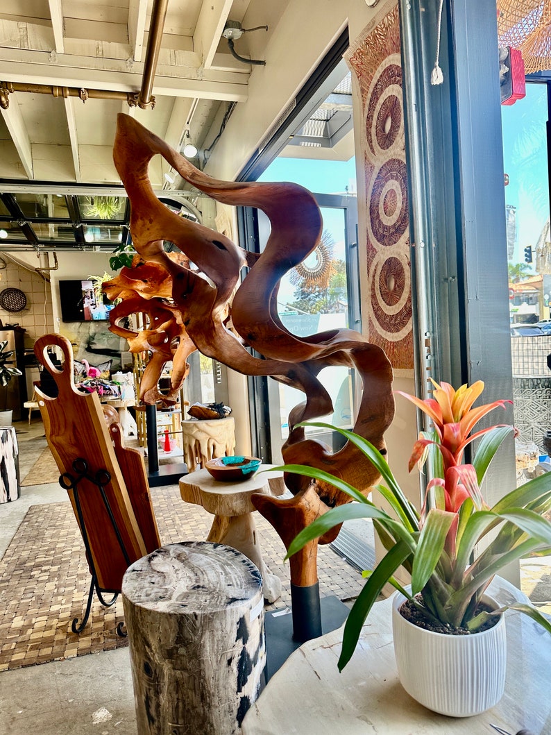 Narrow Teak Root Sculpture - Etsy