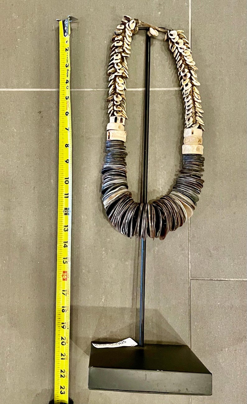 Black Seashell Necklace Sculpture - Etsy