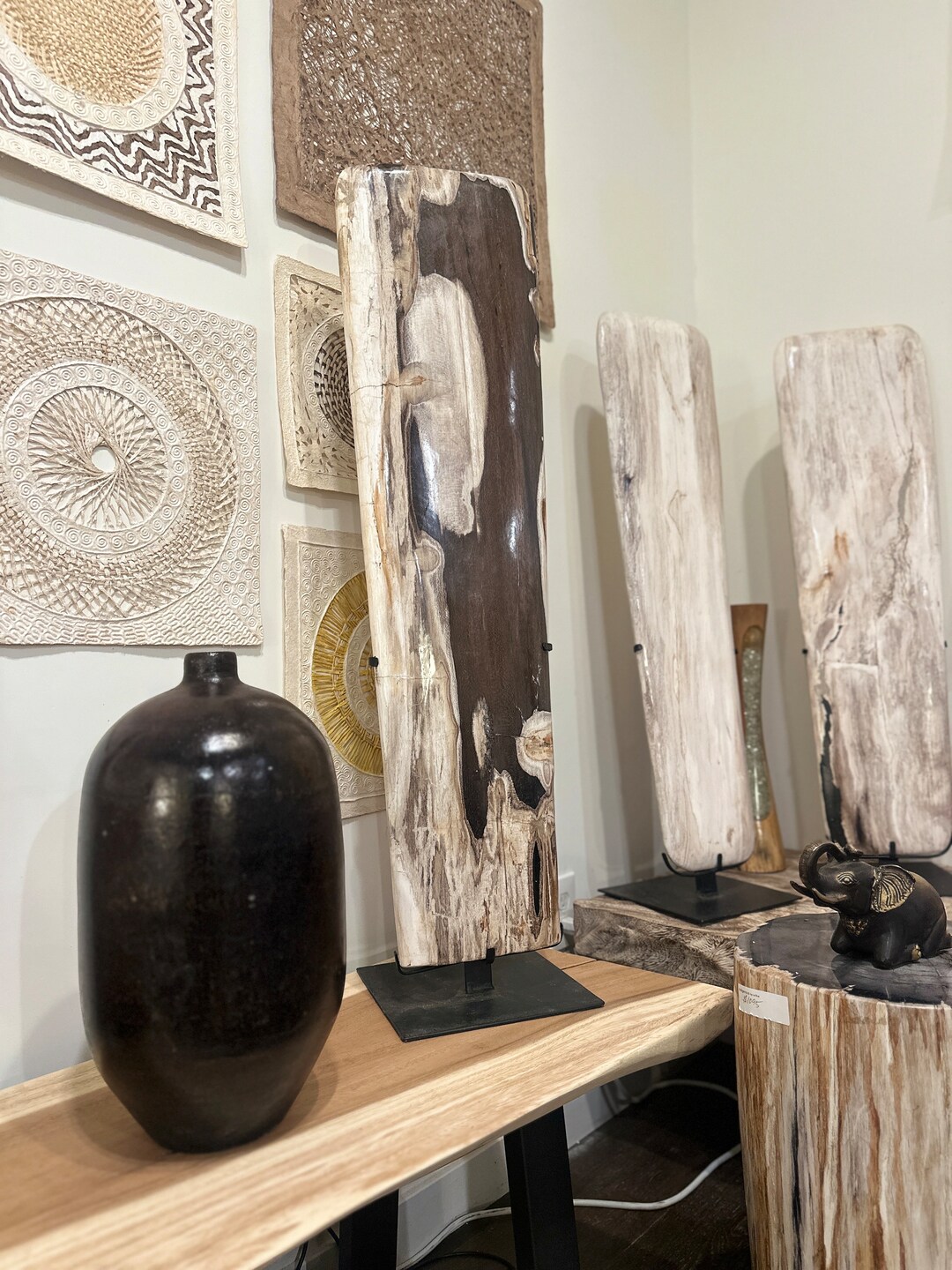 Petrified Art on Stand - Etsy