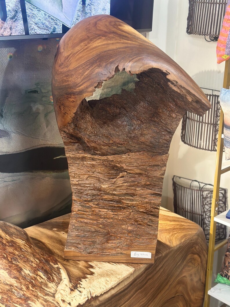 The Big Wave - Hand Carved Acacia Sculpture - Etsy
