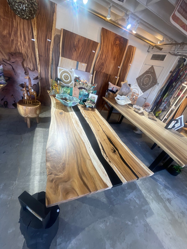 Black River Live Edge Acacia Table - Etsy