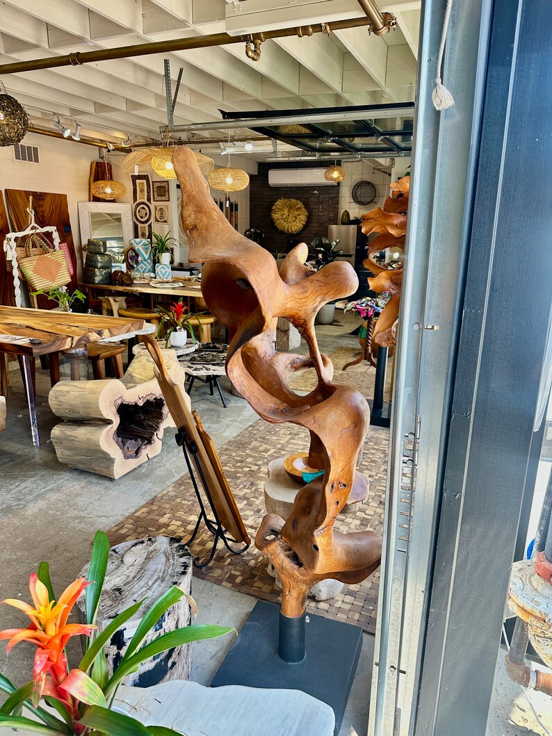 Narrow Teak Root Sculpture - Etsy