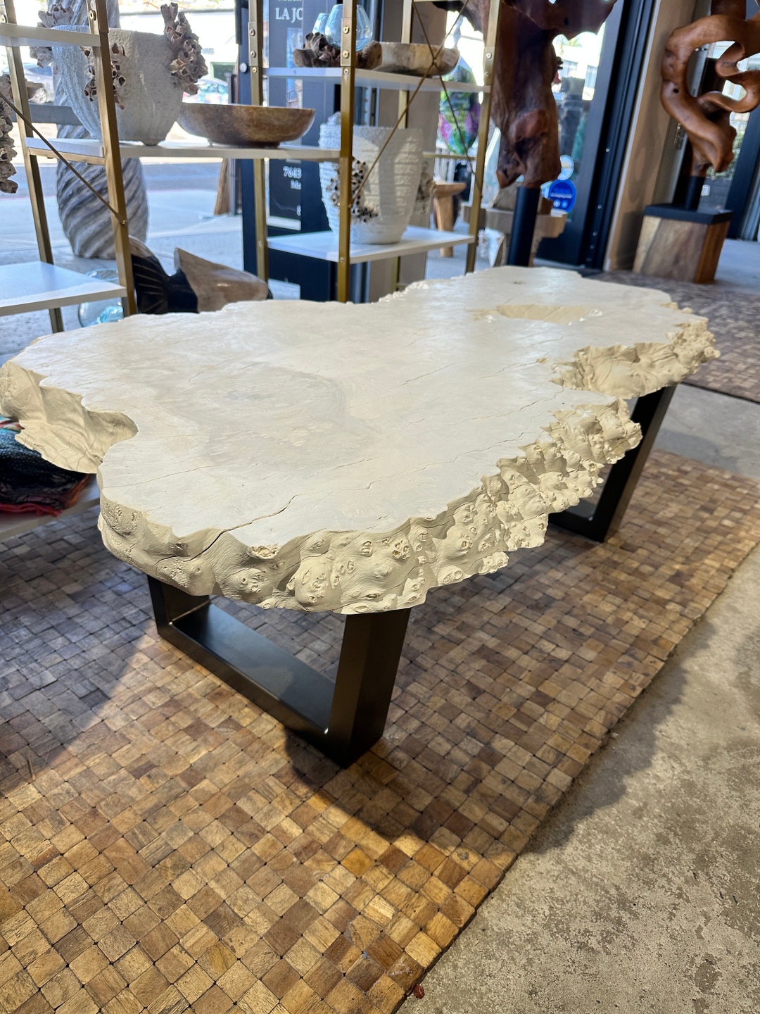 Indian Lilac Burl Wood Coffee Table - Etsy