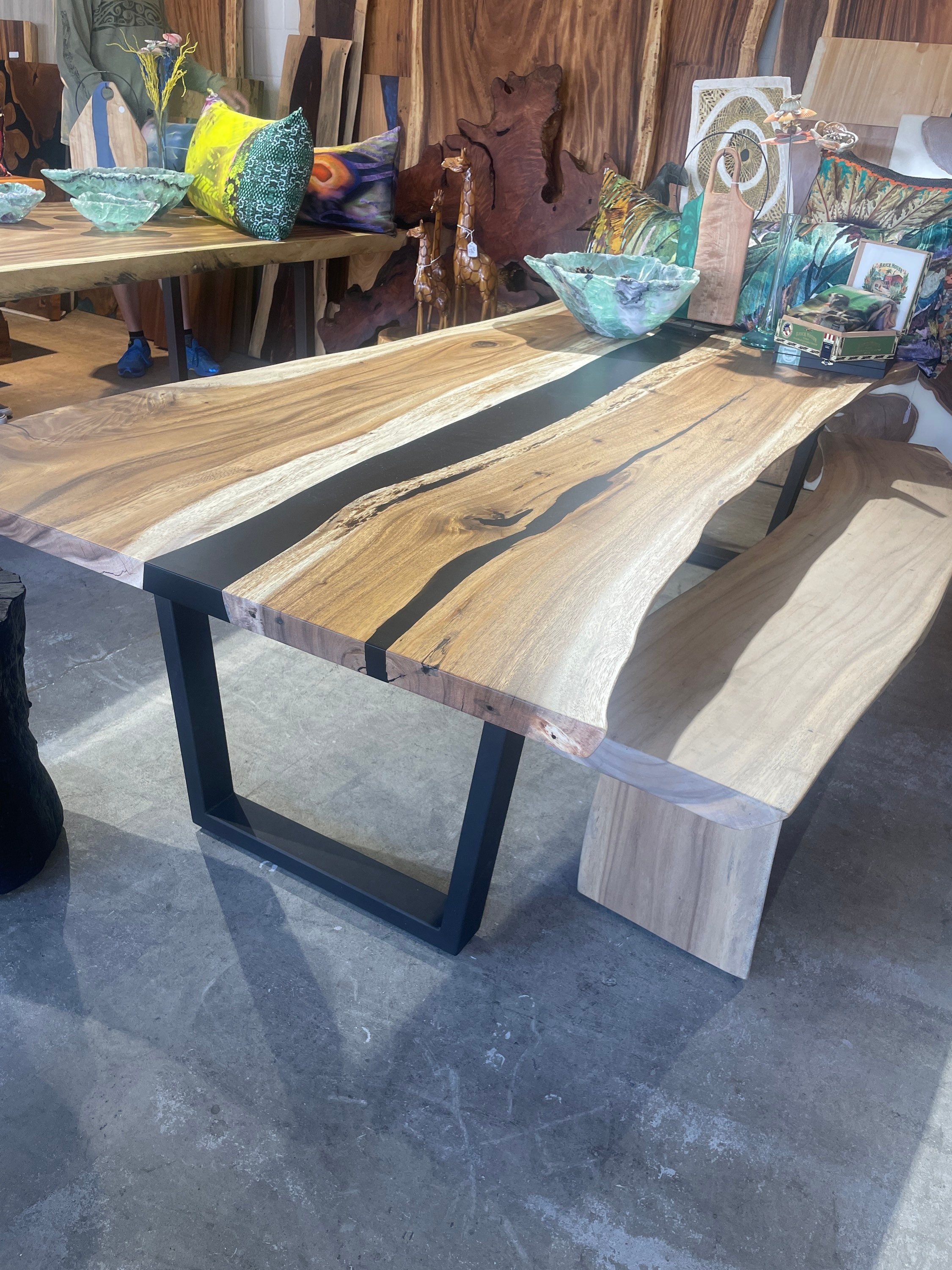 Black River Live Edge Acacia Table - Etsy