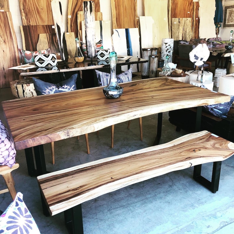 EXAMPLE Live Edge Acacia Dining Table | Etsy