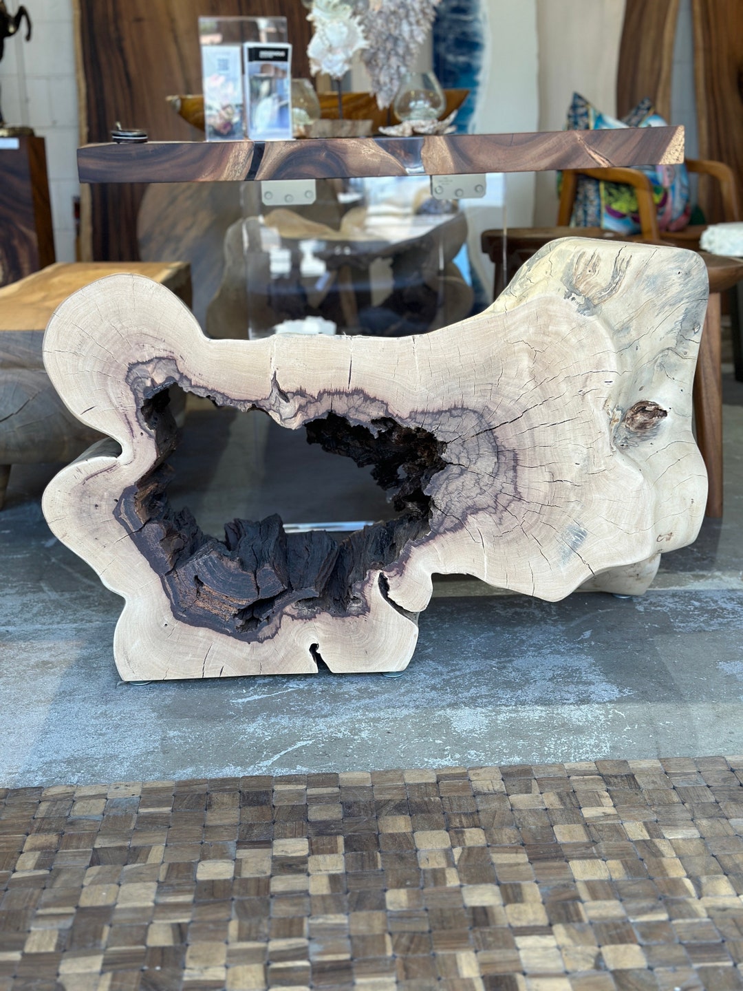Hand Shaped Organic Single Person Bench - Etsy