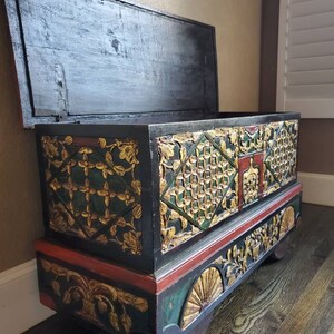 Rare Antique Islamic Art Storage Trunk, Blanket Chest, Muslim Home ...