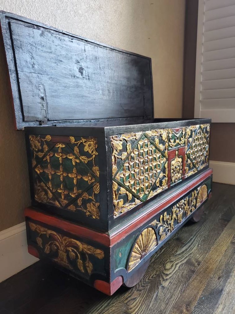 Rare Antique Islamic Art Storage Trunk Blanket Chest Muslim - Etsy